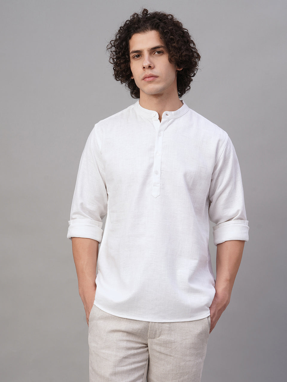 Buy Men's Cotton Linen Lyocell Casual Wear Regular Fit Shirts|Cottonworld