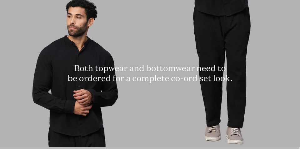Buy Men's Cotton Co-ord Sets: Stylish Matched Outfits | Cottonworld